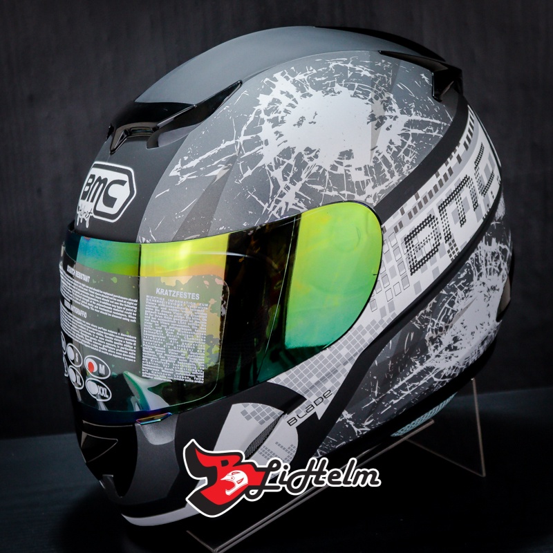 Jual HELM BMC BLADE 200 #8 GRAPHITE SILVER DOFF | FULL FACE HELMET ...