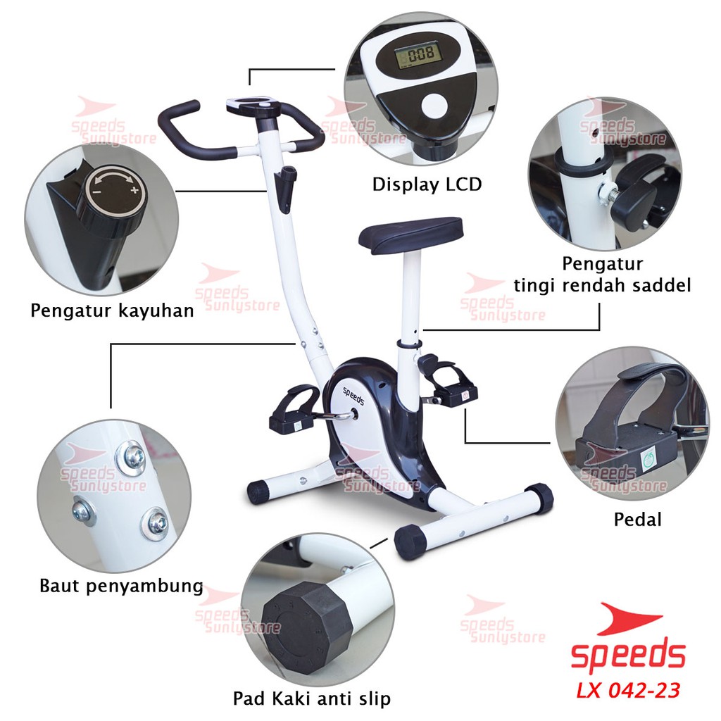 Jual SPEEDS Sepeda Statis Excercise Belt Bike Sepeda Fitness Exercie ...