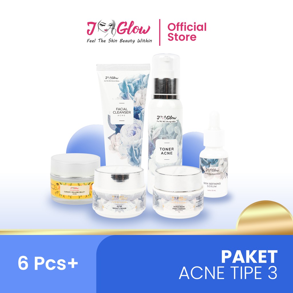 Jual JGLOW PAKET ACNE ULTIMA TYPE 3 untuk kulit yang beruntusan ...