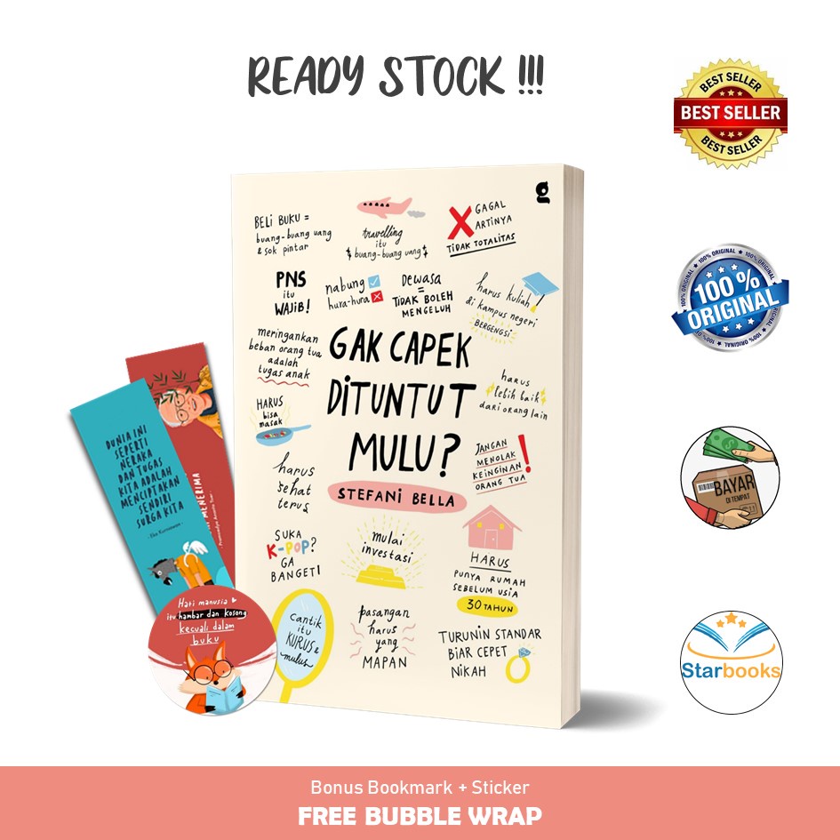 Jual Buku Gak Capek Di Tuntut Mulu By Stefani Bella - Gradien (Motivasi) | Shopee Indonesia