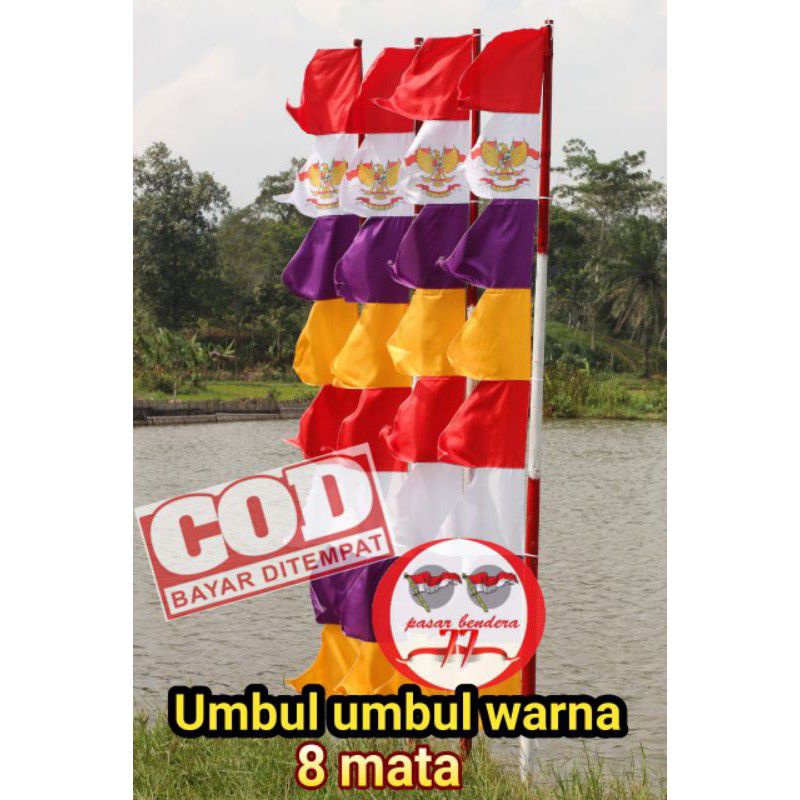 Jual Bendera Umbul Umbul Merah Putih / Bendera Umbul Umbul Warna Warni / Umbul Umbul Zig Zag ...