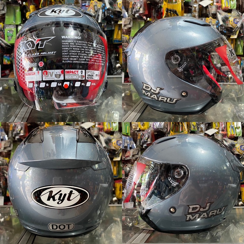 Jual HELM KYT DJ MARU ORIGINAL 100% POLOS HALF FACE DJ MARU- GIRO JAYA | Shopee Indonesia