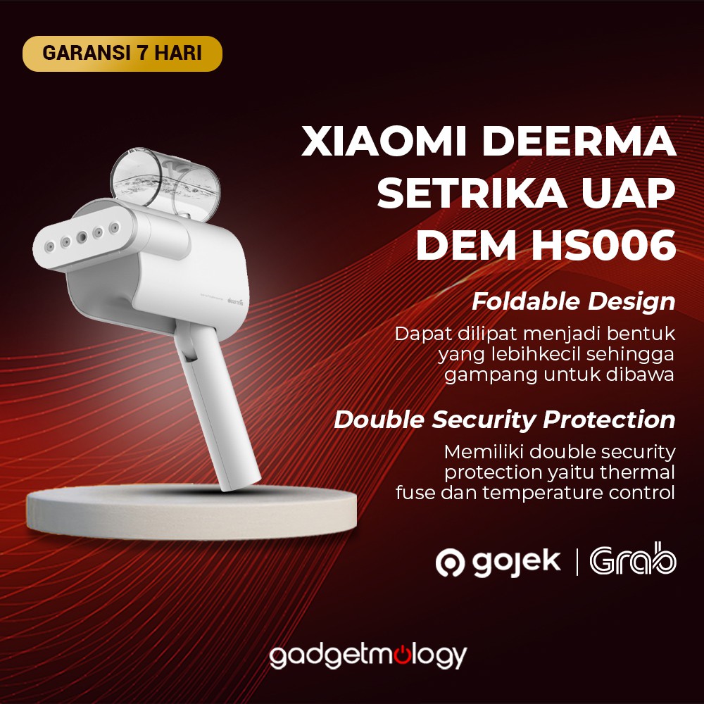 Jual Deerma DEM HS006 Setrika Uap Pakaian Portable Steam Foldable ...