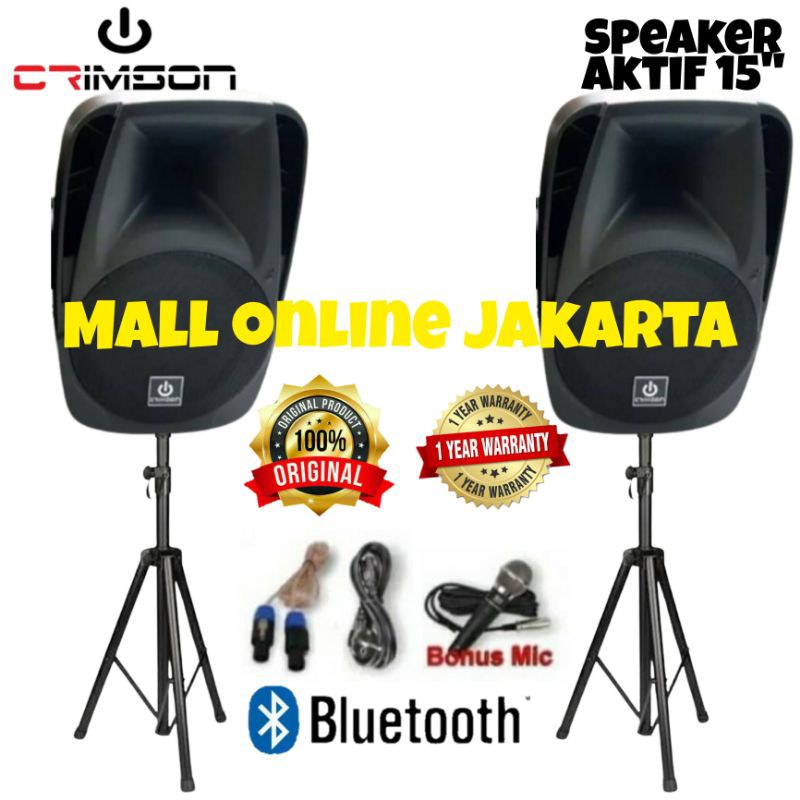 Jual Speaker aktif crimson 15 inch party aktif pasif paket sound system ...