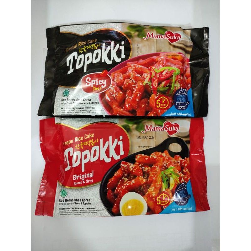Jual Topokki / Tteobokki / Toppoki Mama Suka Original Sweet & Spicy 134 ...