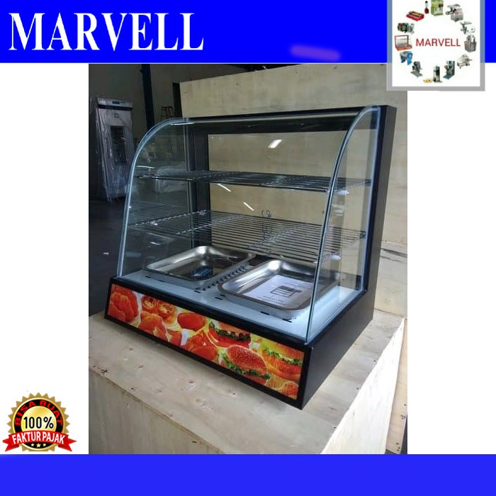 Jual Lemari Penghangat Makanan - BLACK Showcase Food Warmer - Display ...