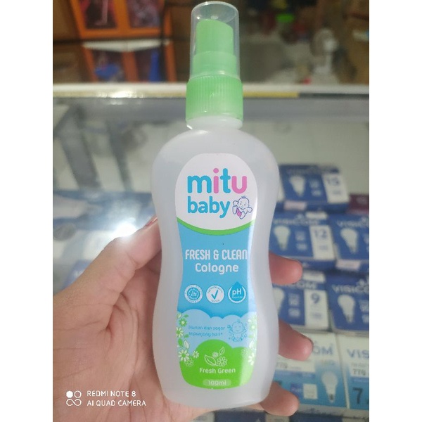 Jual MITU Baby Cologne Fresh&Clean - Fresh Green 100mL | Shopee Indonesia
