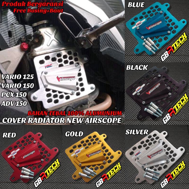 Jual COVER RADIATOR HRC VARIO 125 VARIO 150 PCX ADV ALMUNIUM | Shopee ...