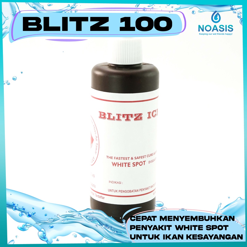 Jual BLITZ ICHT 100 CC / OBAT IKAN WHITE SPOT ATAU JAMUR 100 ML ...