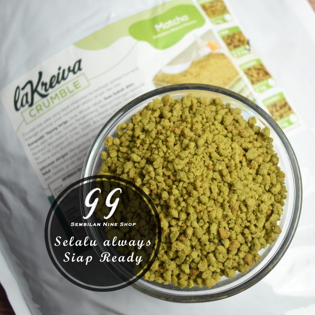 Jual La Kreiva Crumble MATCHA 250 GR Biskuit Green Tea Remahan Crumb ...