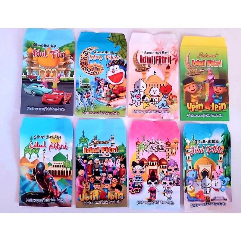 Jual AMPAU ATAU AMPLOP LEBARAN KARAKTER ISI 10 LEMBAR (KTB ATAU KTA ...