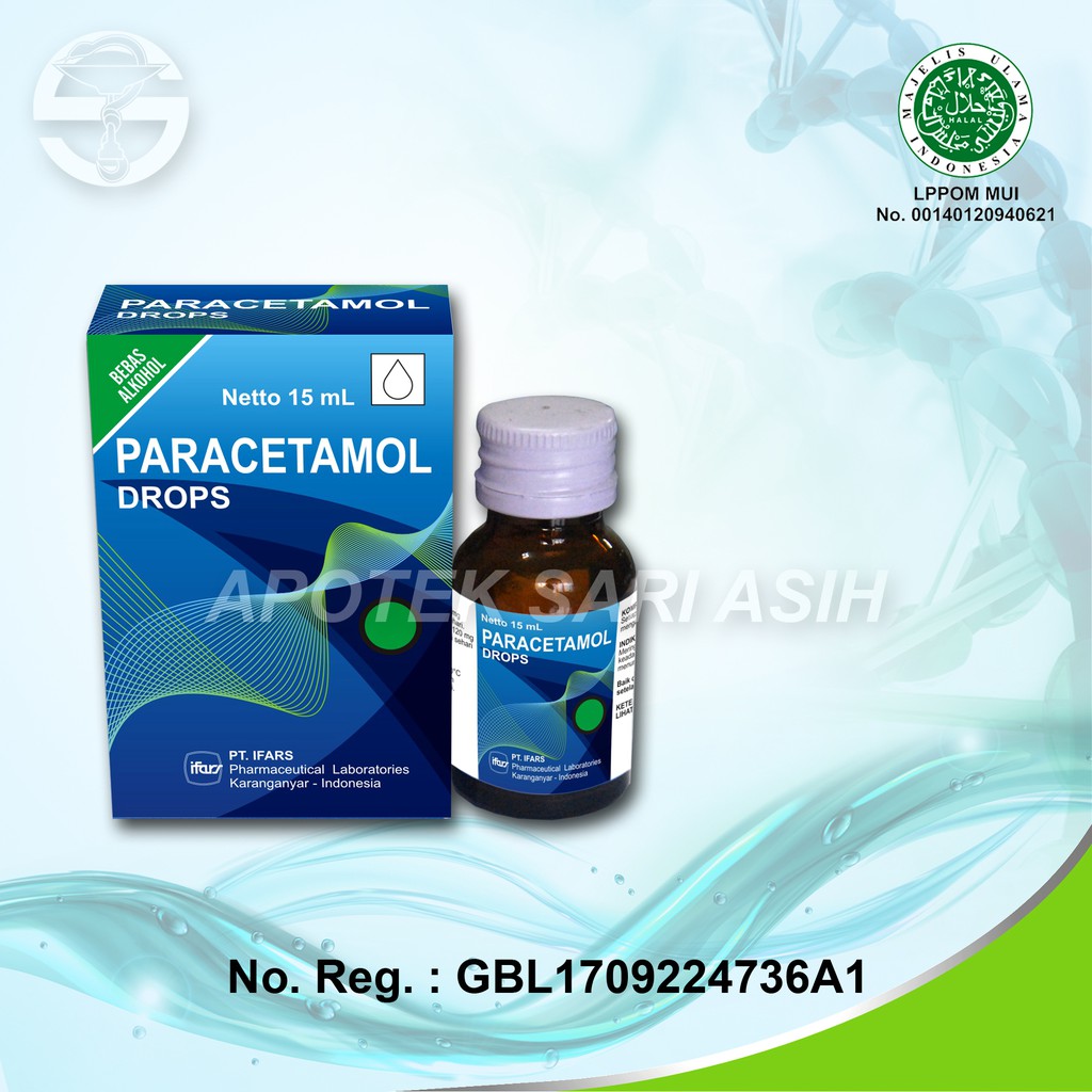 Jual PARACETAMOL Drops | Meredakan sakit kepala, nyeri dan demam | 15 ...
