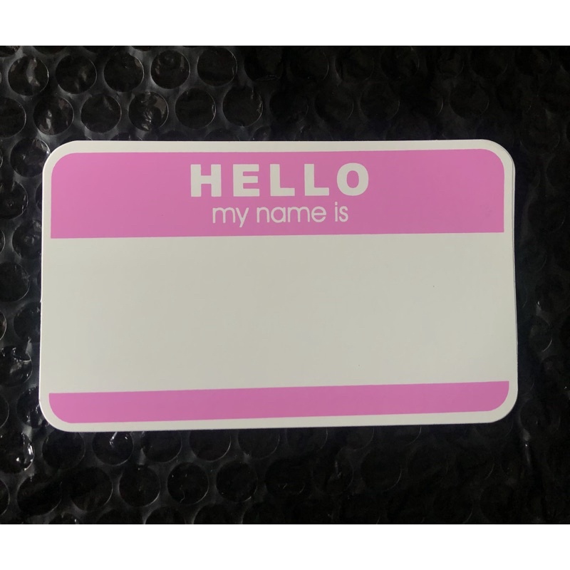 Jual HELLO VINYL STICKER pack 5pcs / stiker hello 5 lembar / hello my ...