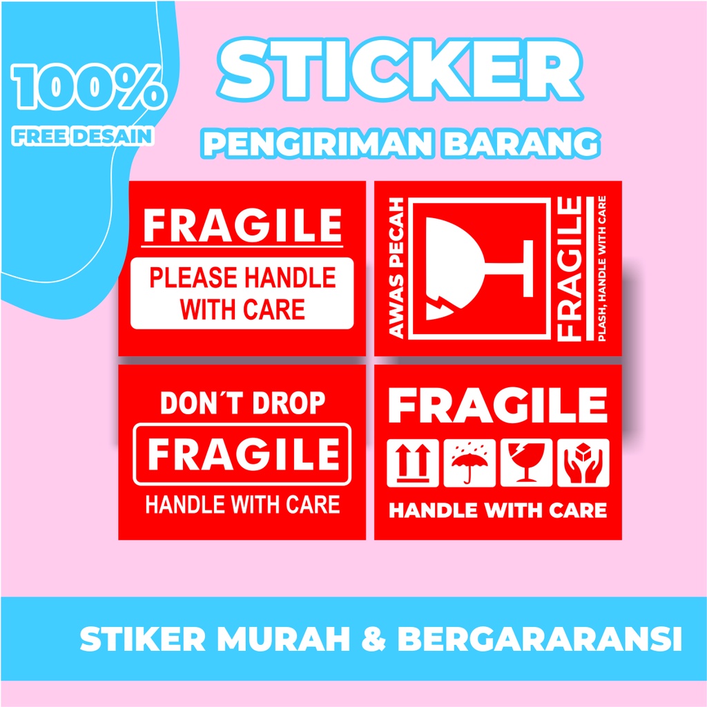 Jual STIKER FRAGILE/STICKER FRAGILE/STICKER/STIKER/STIKER PENGIRIMAN ...