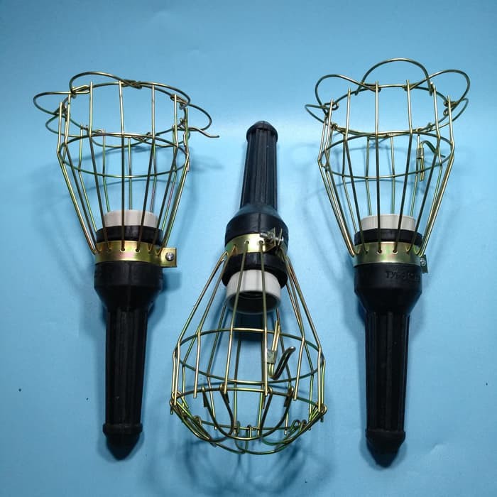 Jual Hand Lamp Lampu / Sefety Lampu Jaring Gagang Karet / pcs | Shopee ...