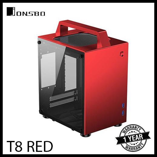 Jual Jonsbo Case T8 Red Mini Itx Casing Aluminium | Shopee Indonesia