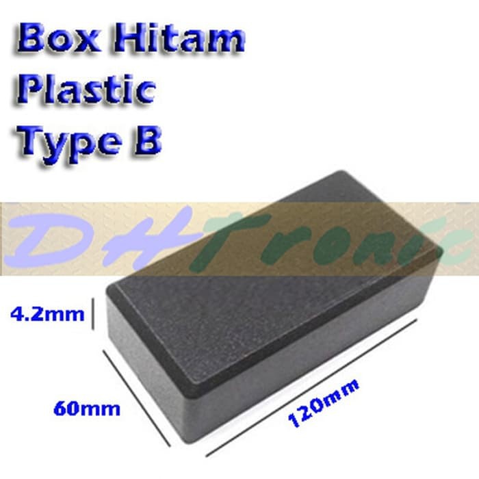Jual Box Hitam Plastik Ukuran 60x120x42mm Kotak Plastik Hitam Type B ...