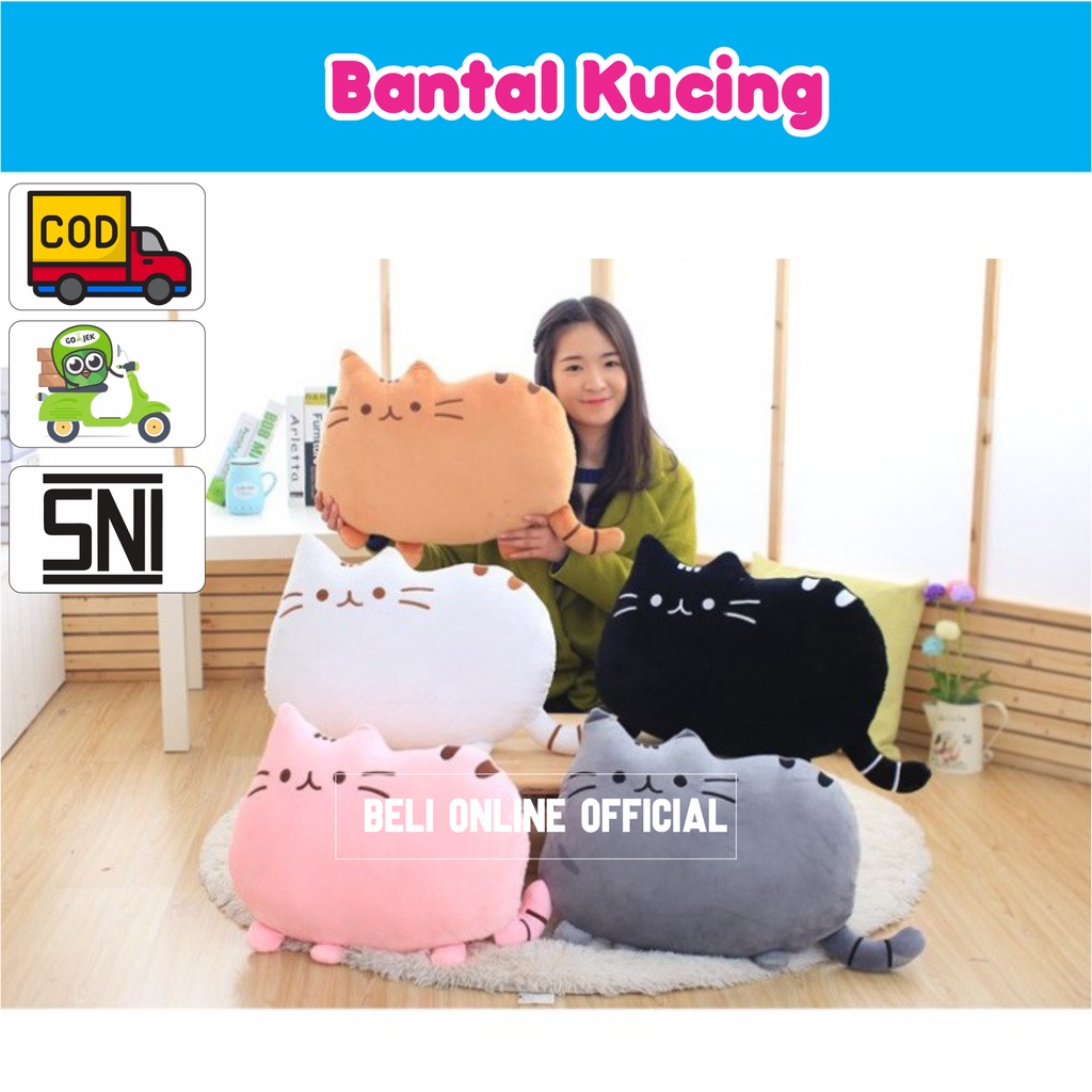 Jual Boneka Bantal Kucing Pusheen Coklat Abu Orange Doll Cat Cute Lucu ...