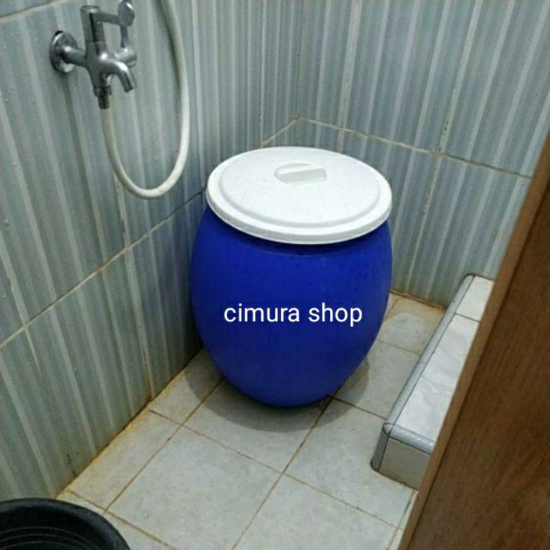 Jual Tong/tong air/tong sampah/tong 60 liter/tong biru | Shopee Indonesia