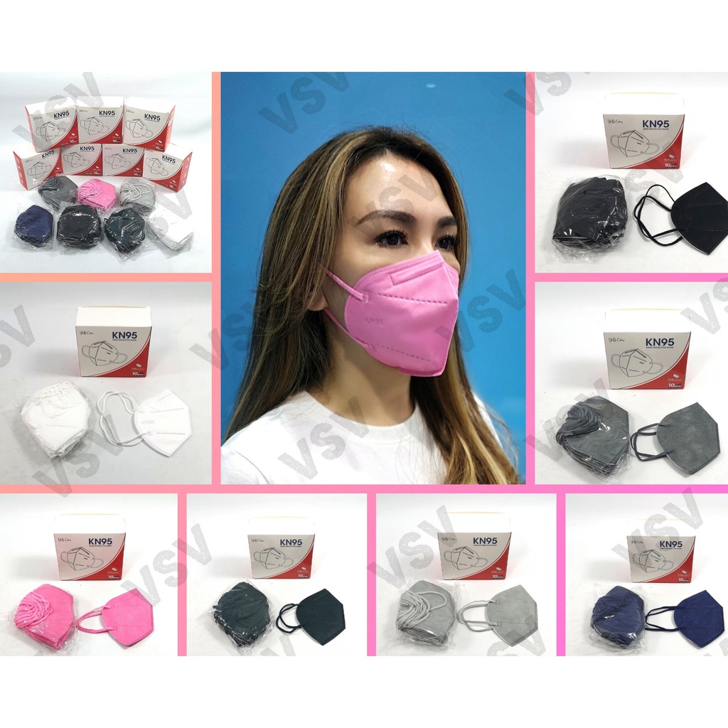 Jual Masker KN95 5 ply Kualitas Premium Hijab/Biasa (Ada box) | Shopee ...