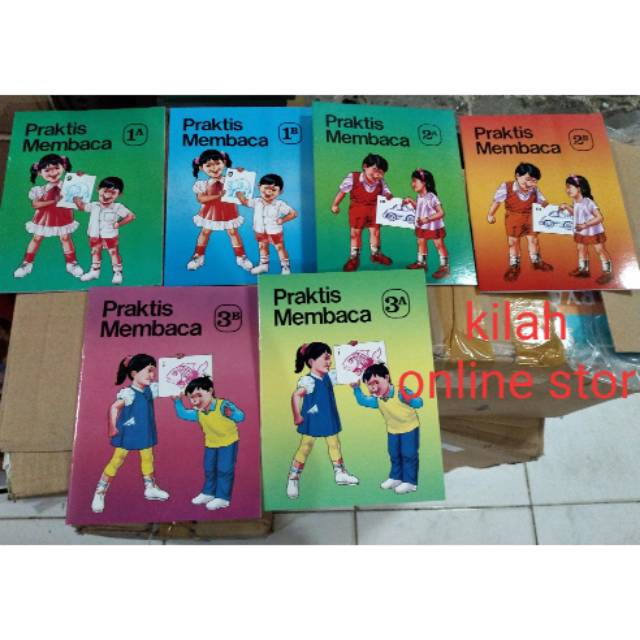 Jual Praktis Membaca jilid 1A,1B,2A,2B,3A,3B Berwarna Asli no copy ...
