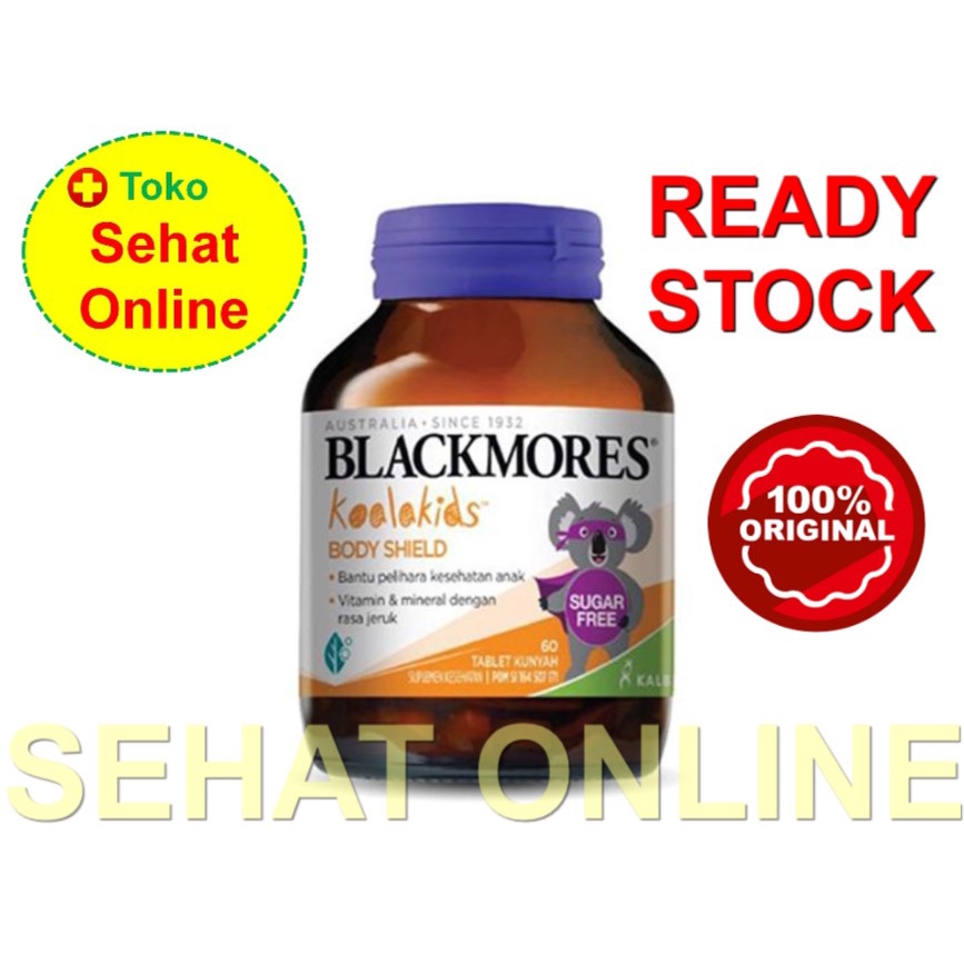 Jual Blackmores Koala Kids Body Shield BPOM KALBE - 60 Tablet | Shopee ...