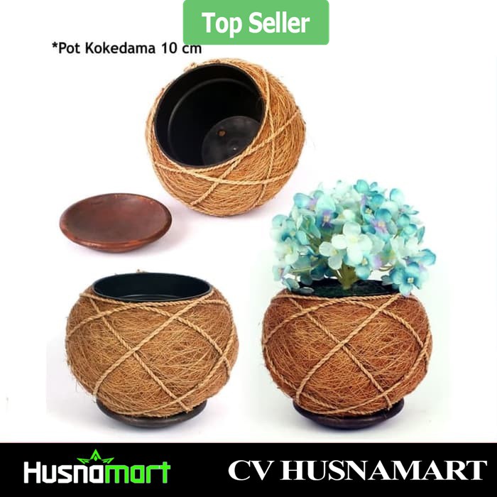 Jual Pot Kokedama Cocofiber Pot Bunga Pot Serabut Kelapa Ukuran 10 cm ...
