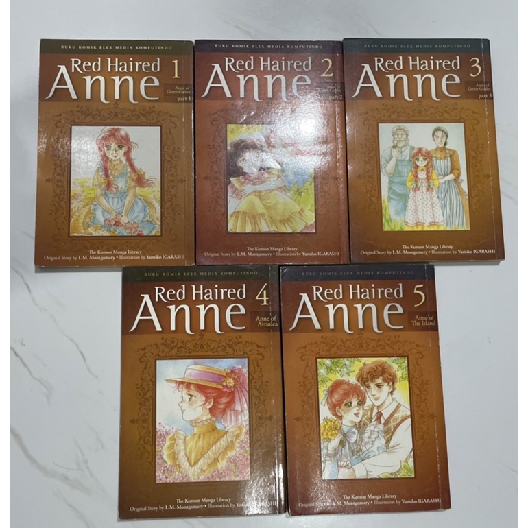 Jual komik Red haired Anne 1-5 set tamat by yumiko igarashi | Shopee ...