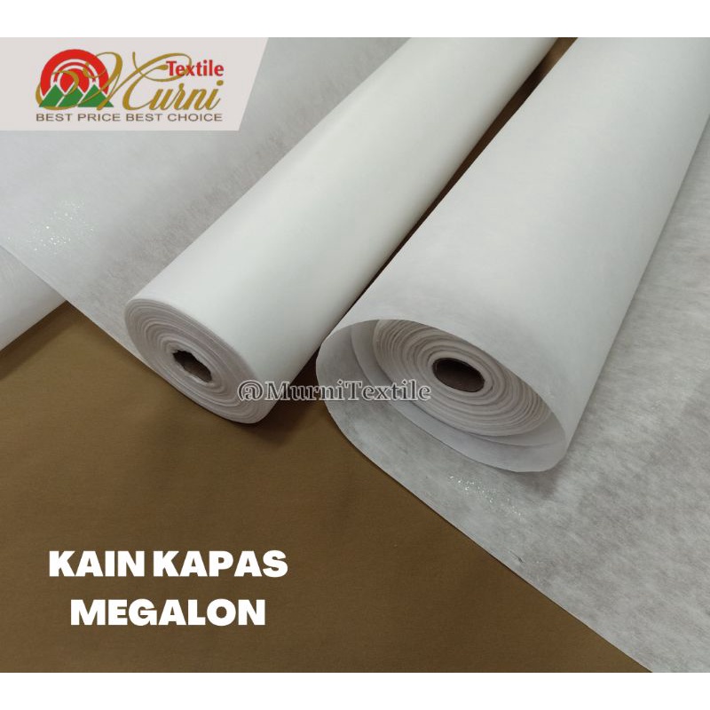 Jual KAIN KAPAS MEGALON/kain kapas lem/kain pelapis /kain fislin lem ...