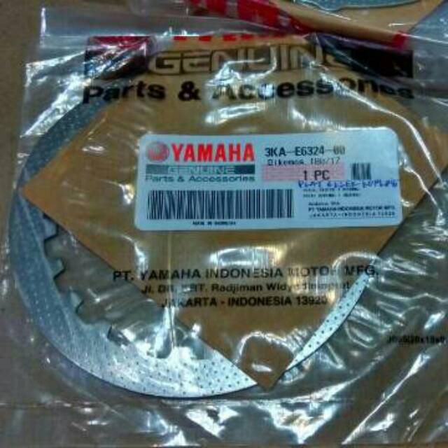 Jual PLAT GESEK / BESI PLAT KOPLING RX KING ASLI ORIGINAL YAMAHA | Shopee Indonesia