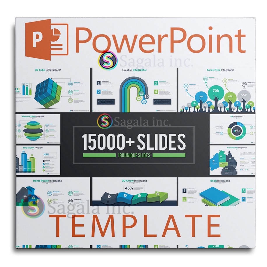 Jual TEMPLATE POWERPOINT 15000 SLIDES BUSINESS INFOGRAPHIC MULTIPURPOSE ...