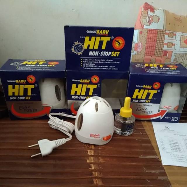 Jual Hit Non stop set dengan tombol extra power Alat + refill 45ml ...