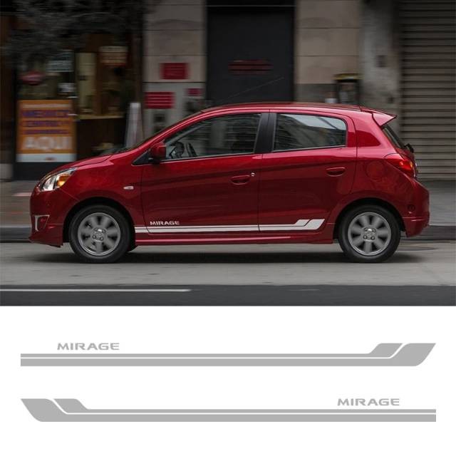Jual sticker Stiker mobil mitsubishi Mirage striping stiker list mobil ...
