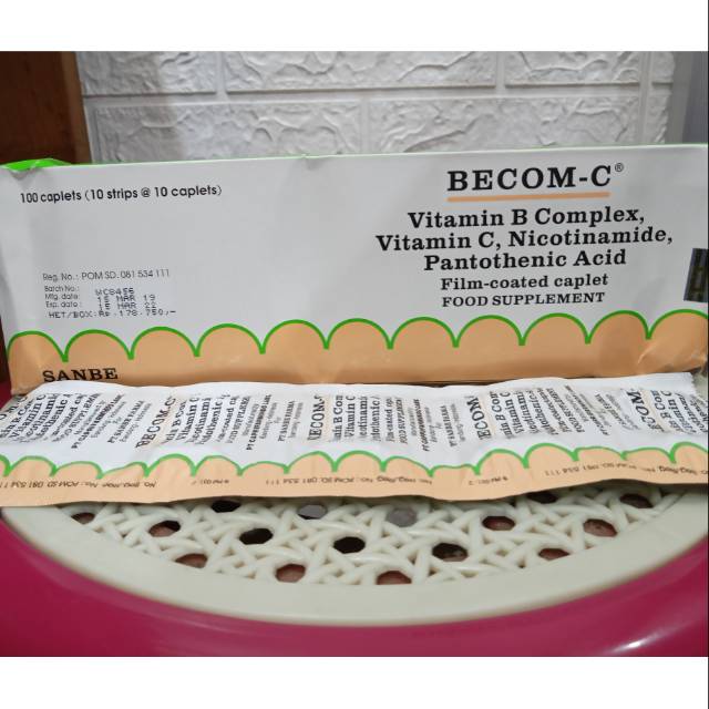 Jual BECOM C / VITAMIN C / VITAMIN B COMPLEX | Shopee Indonesia