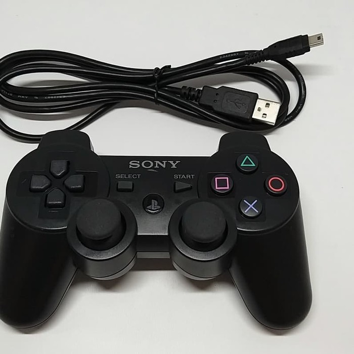 Jual Stick stik PS3 Dualshock Original Pabrik (OP) + Kabel Usb Ori ...