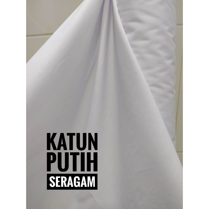Jual Kain Katun Putih Seragam Lebar 150cm | Shopee Indonesia