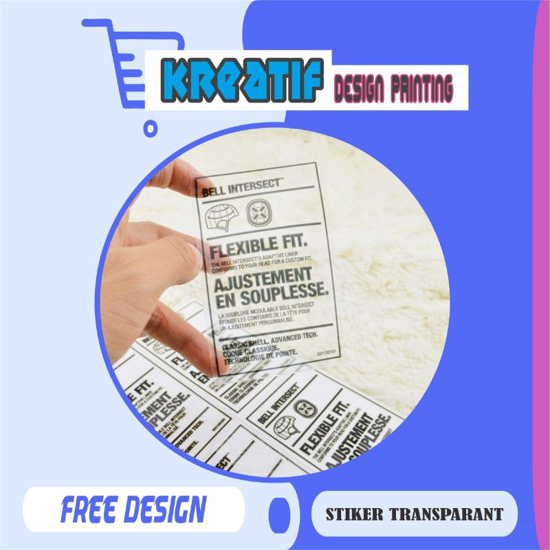 Jual Cetak Stiker Vinyl Transparan Kotak Murah (tersedia pilihan ukuran ...