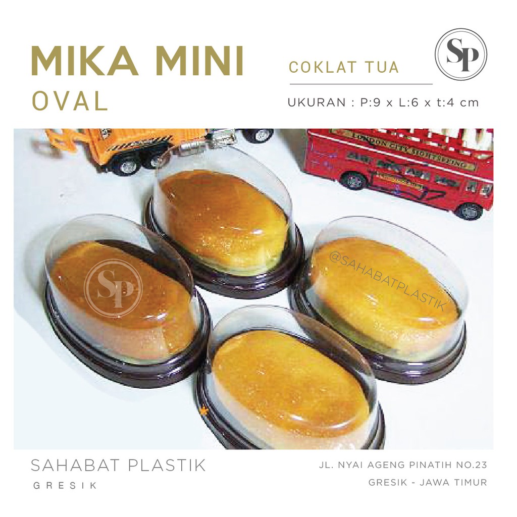 Jual 25PCS MIKA OVAL MINI/ MIKA COKLAT OVAL/ MIKA CHESSE CAKE/ MIKA ...