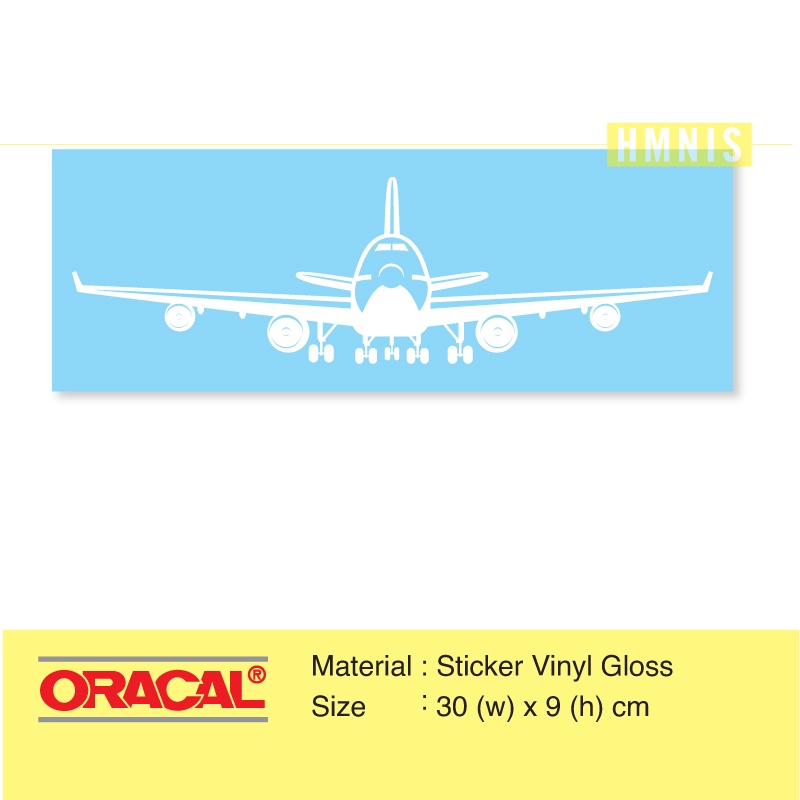 Jual Sticker Pesawat Boeing 747 Big Size, Cutting Sticker Boeing 747 ...