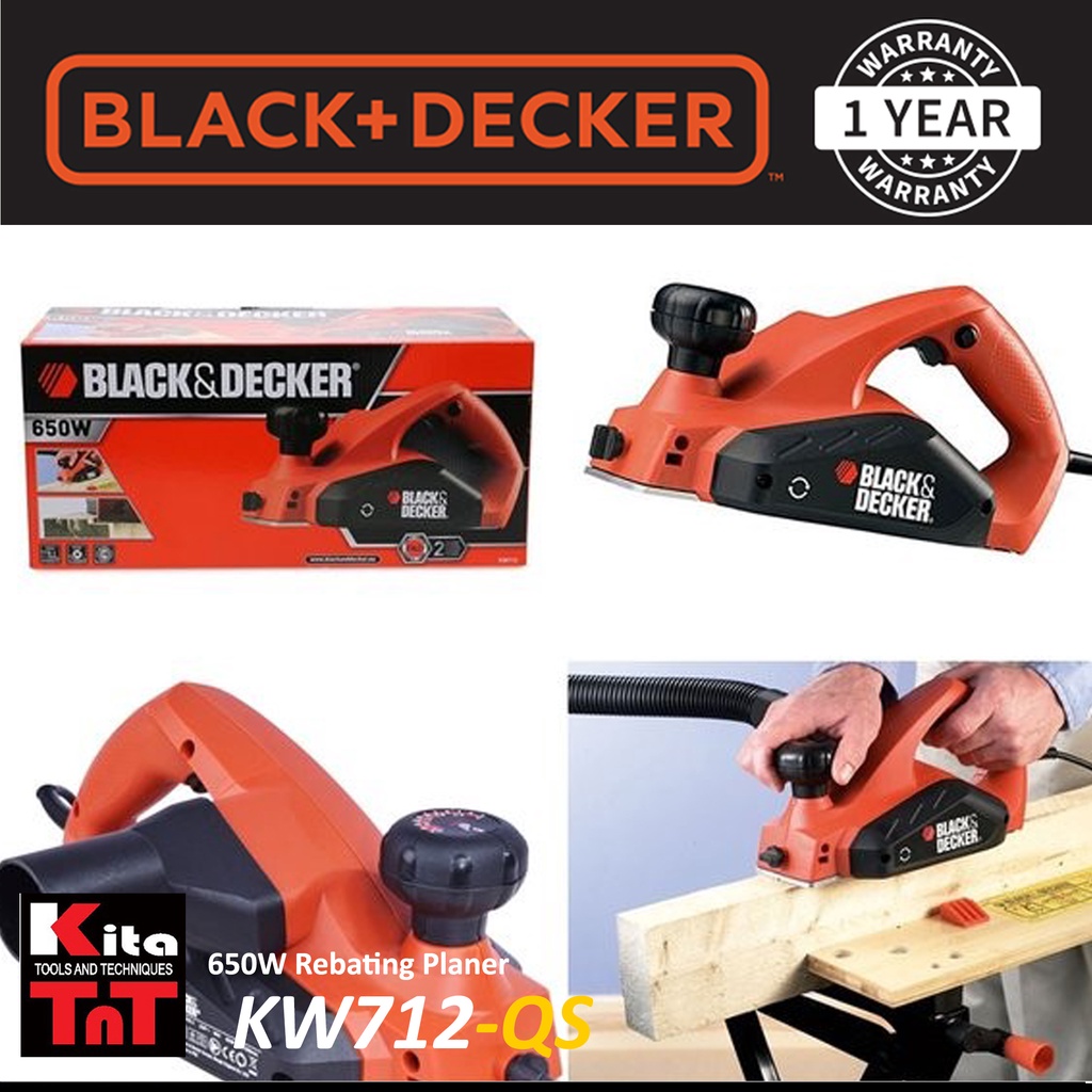Jual BLACK + DECKER - Mesin Ketam / 650W Rebating Planer - KW712-QS ...