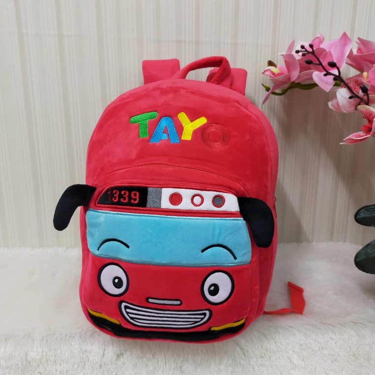 Jual Tas Ransel Tayo Merah Gani Size L/Backpack Anak Tk SD/Tas Karakter ...