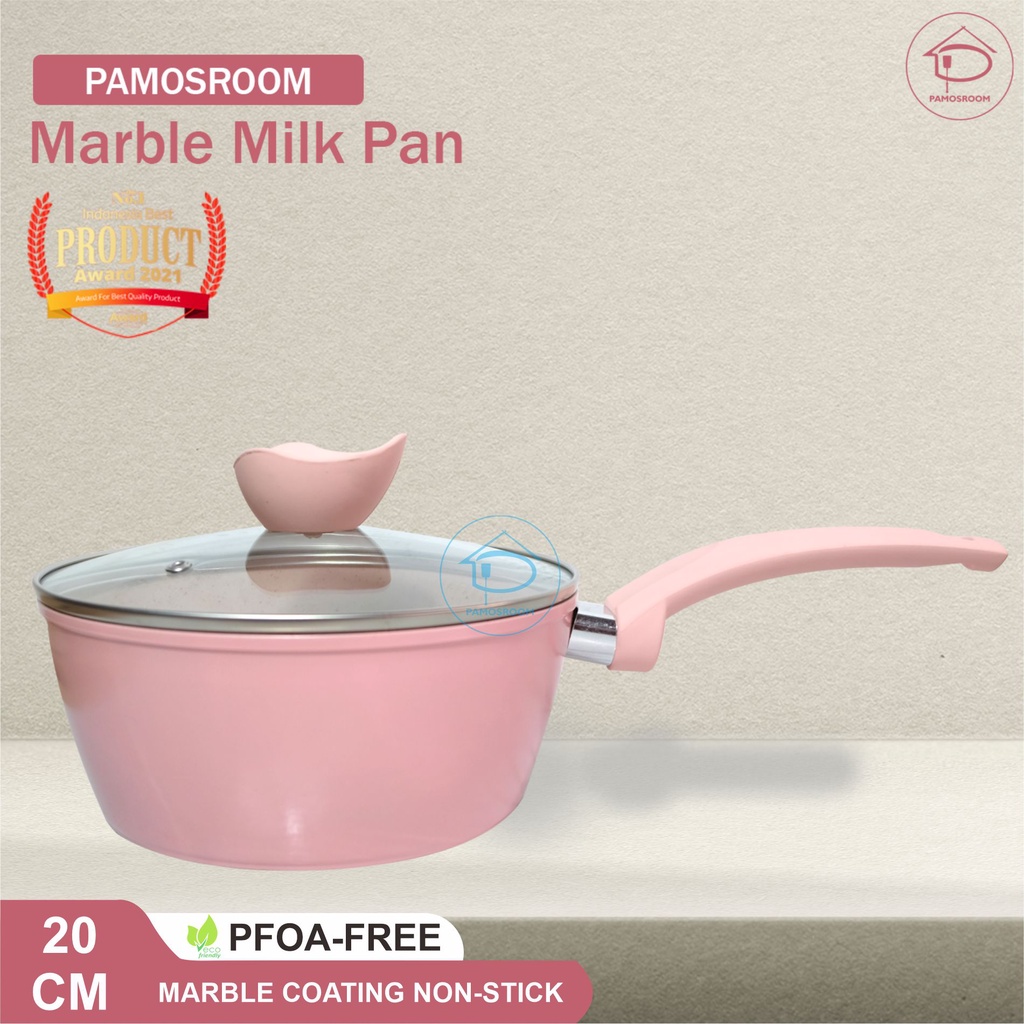 Jual Pamosroom Milk Sauce Pan 20cm Granite Marble Coating Granit Anti Lengket Premium Quality ...