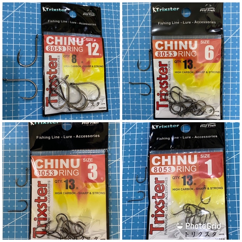 Jual Kail Pancing Chinu Ring Trixster High Carbon - Strong & Sharp ...