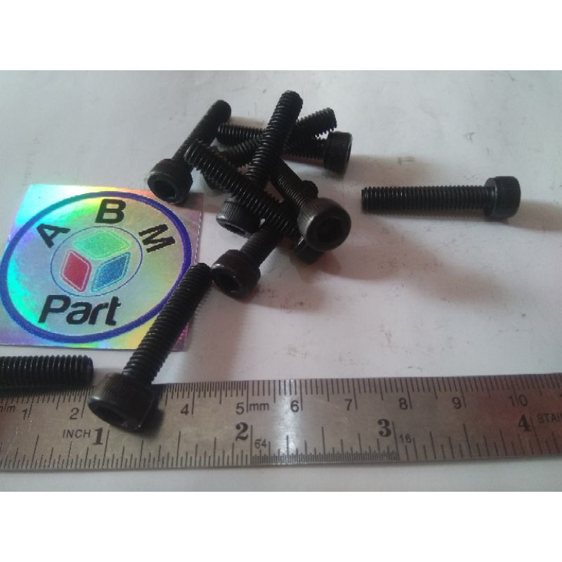 Jual Baut L Baja Hitam m6 x 20 atau Baut 10 Panjang 2cm | Shopee Indonesia