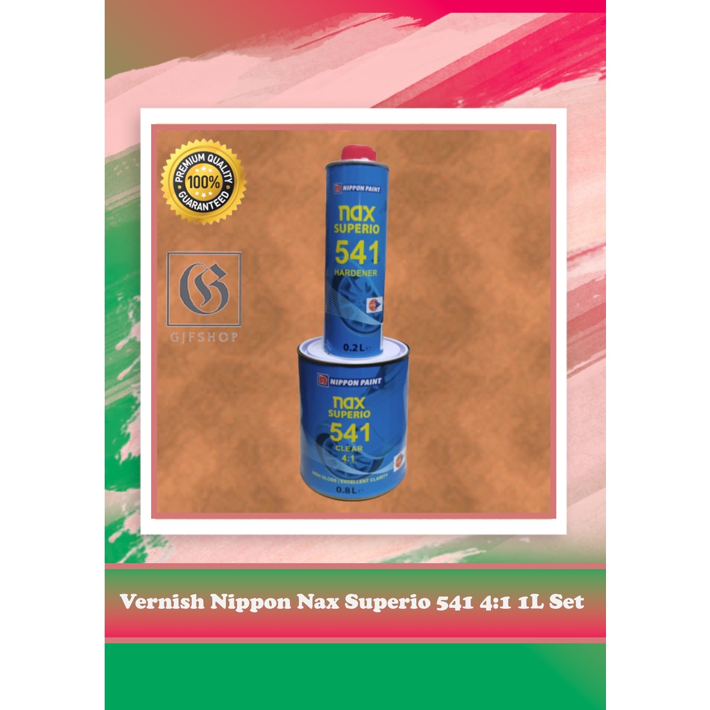 Jual Pernis Vernish Nippon Nax Superio 541 4:1 1L Set | Shopee Indonesia