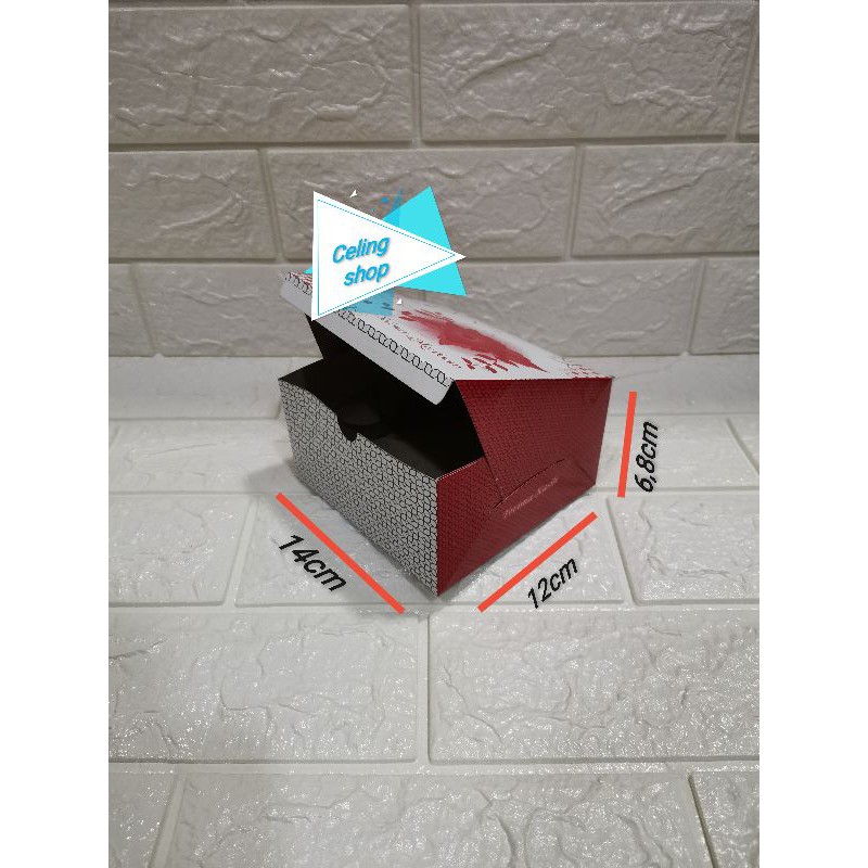 Jual box KARDUS DUS kotak snack kue roti MOTIF 12x14 per pc | Shopee ...