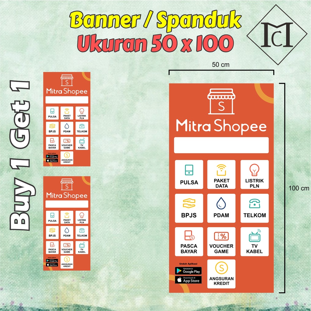 Jual BANNER/SPANDUK MITRA SHOPEE | Shopee Indonesia