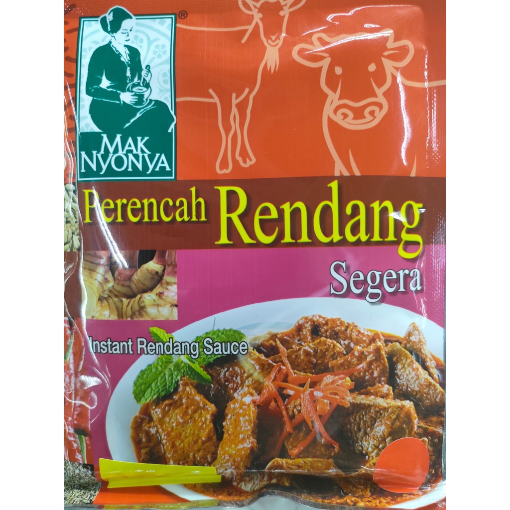 Jual Bumbu Masak Malaysia Mak Nyonya Rendang Sauce 100G [YL] | Shopee ...