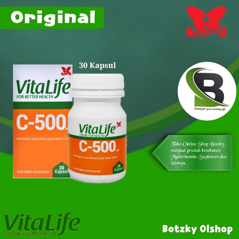 Jual Vitalife C 500 mg 30 Tablet | Vitamin C 500 mg | Shopee Indonesia