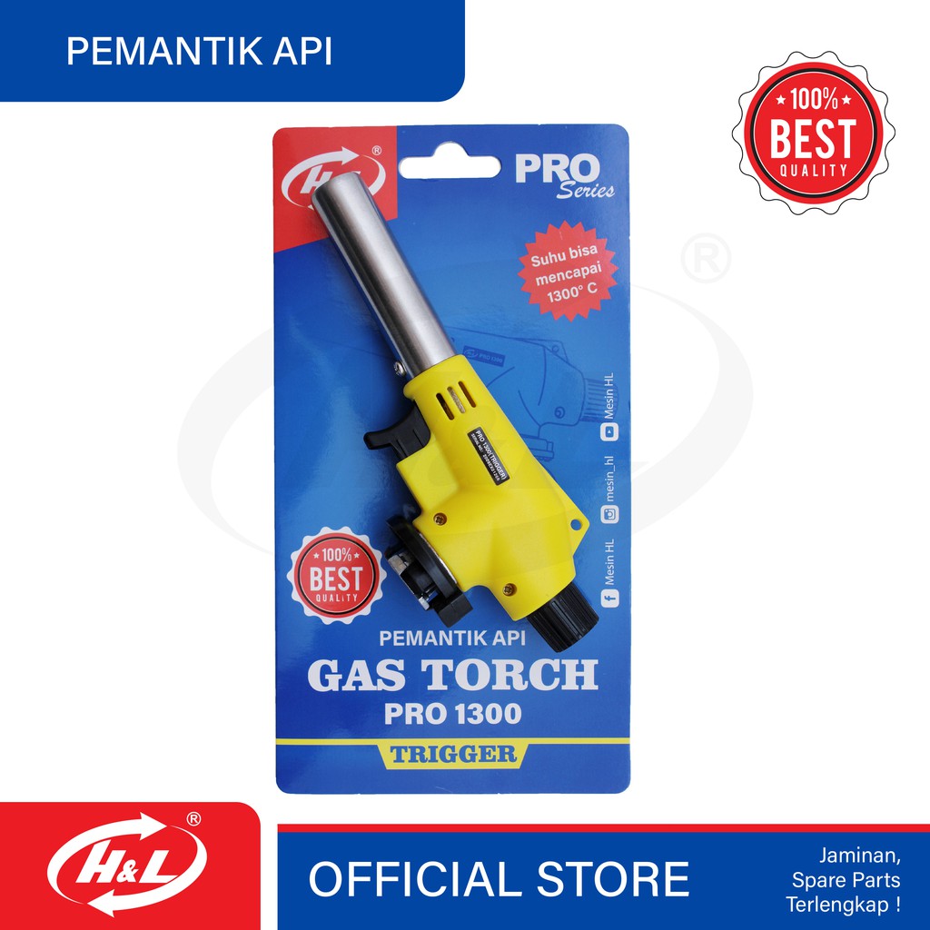 Jual HL Pemantik Api / Gas Torch Pro 1300 (Trigger) | Shopee Indonesia